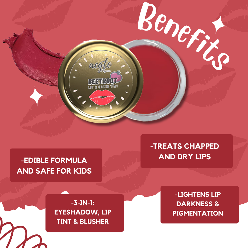 Best Organic Beetroot Lip & Cheek Tint Lip Balm