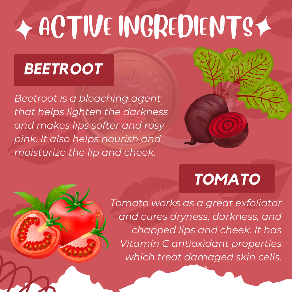 Best Organic Beetroot Lip & Cheek Tint Lip Balm
