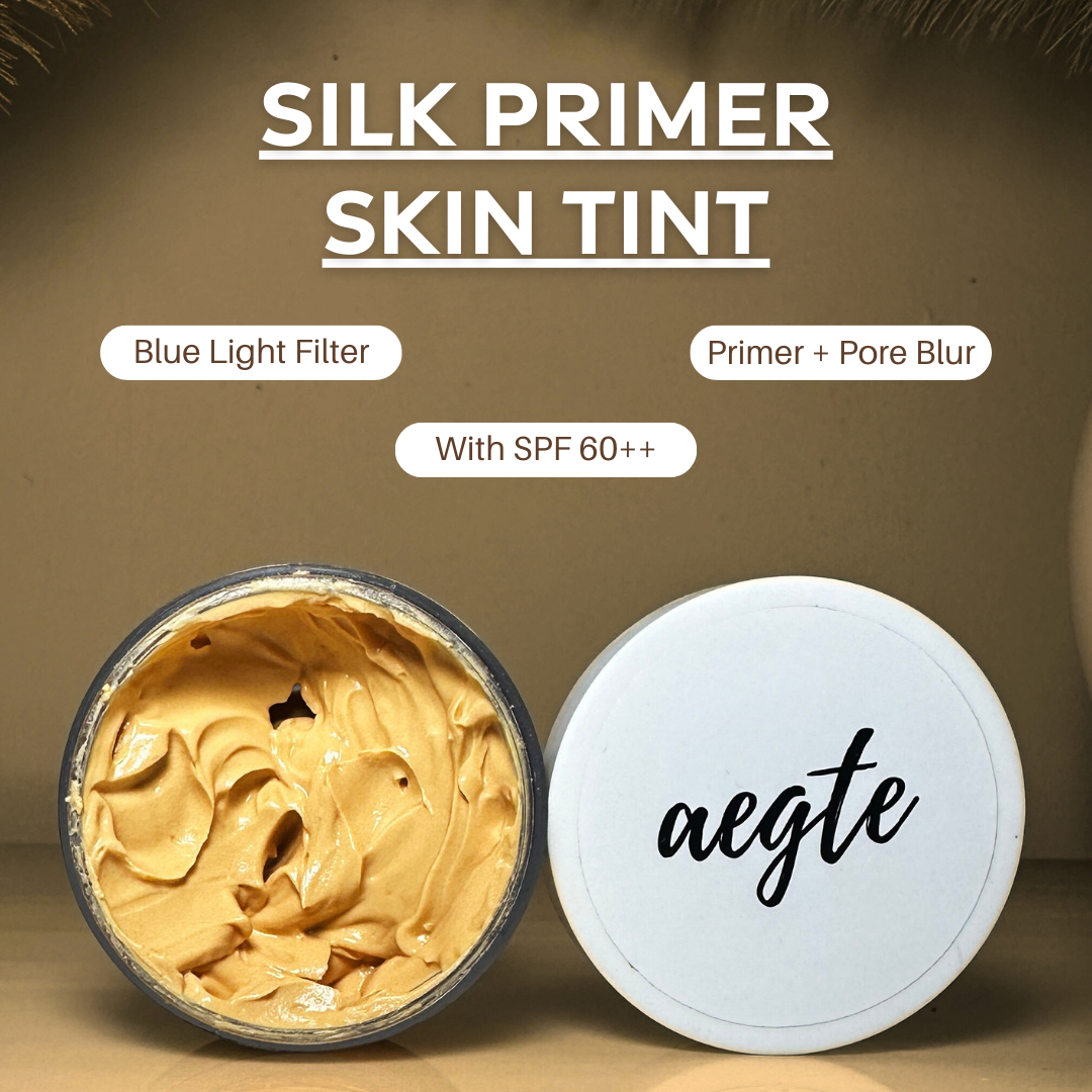 Aegte Blue Light Filter Silk Primer Skin Tint with SPF 60 PA+++ Anti-a